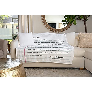 Custom Blanket, Personalized Letter Blanket With Customized Text For Christmas Valentines Day Mothers Day, Customized Gift Blanket With Letter, Personalized Blanket With Letter Gift For Christmas