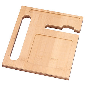 Wood Charger Dock Stand Nightstand Organizer for Men Multi Device Charging Station Wood Tablet Holder Desk Accessies for Smartphone Cellphone Watch Pad