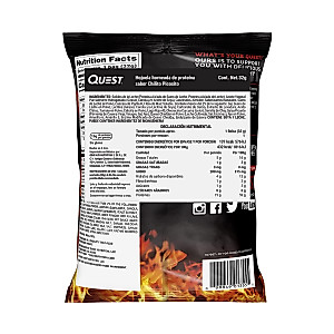 Quest Tortilla Style Protein Chips - Hot & Spicy (8 Bags)