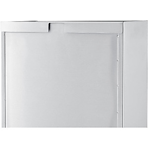 Global Industrial Stainless Steel Wall Mounted Receptacle, 11 Gallon