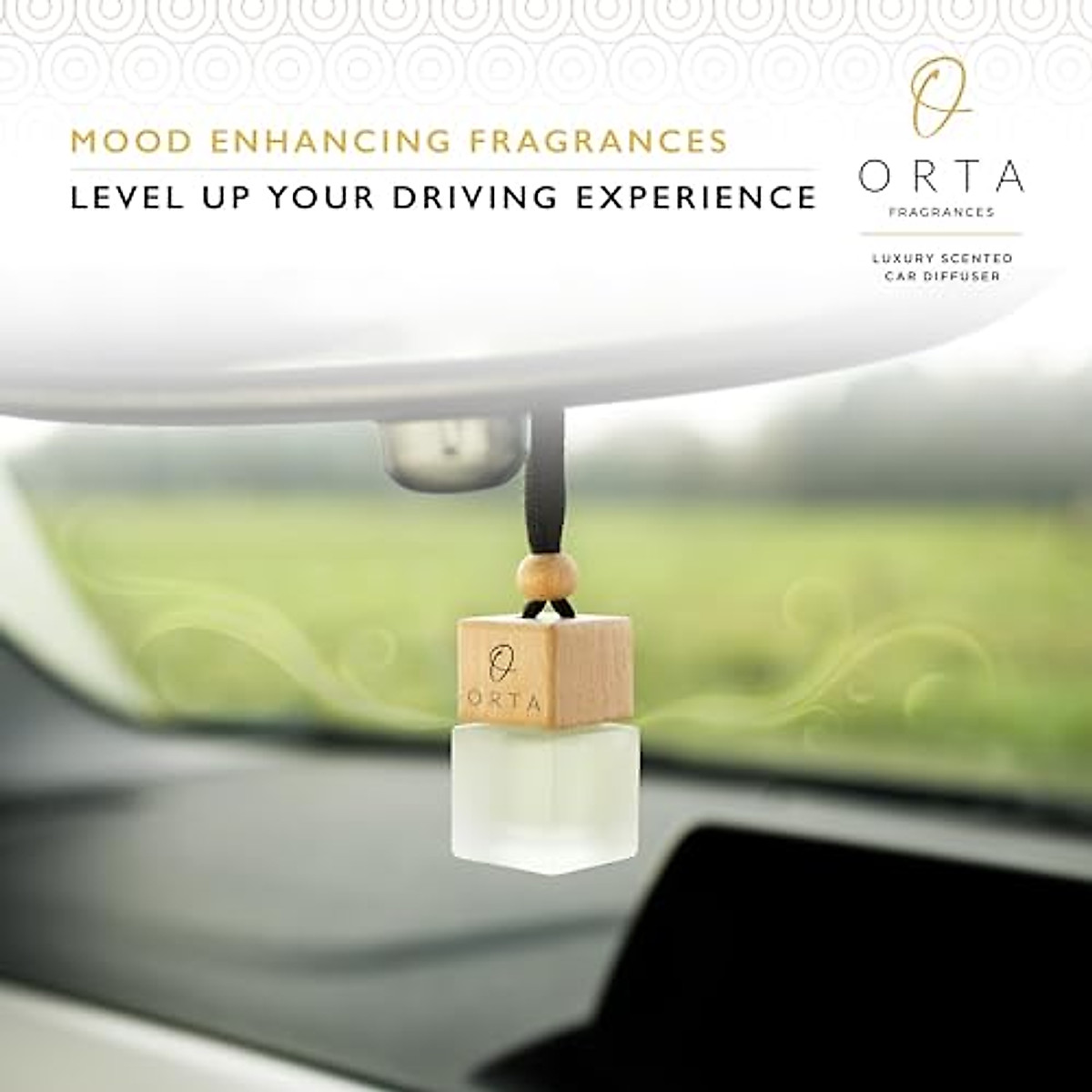 Orta Fragrances No1 Kreed Aventos Inspired Car Air Freshener | Long Lasting Car Diffuser Scents for Men, Women and Unisex | Vent Clip Included | Odor Eliminator Car Accessories | 8ml
