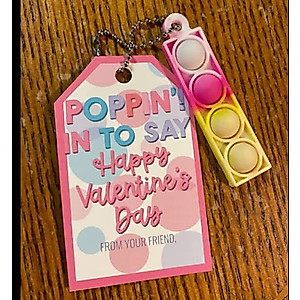 Beyourself Mini Fidget Toy Push pop Keychain Toy, Christmas AmongToy Fidget It Toy,Decompression and Anti Anxiety Kit Fidget Toys (24)