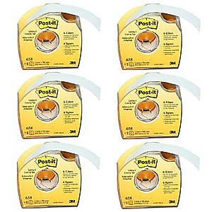 Post-it : Removable Cover-Up Tape, Non-Refillable, 1" x 700" roll -:- Sold as 6 Packs of - 1 - / - Total of 6 Each