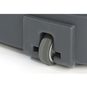 Displays2go 37.9 Inch Portable Trade Show Counter, Converts to Case, Hard Shell Plastic (BMRCNTB1)