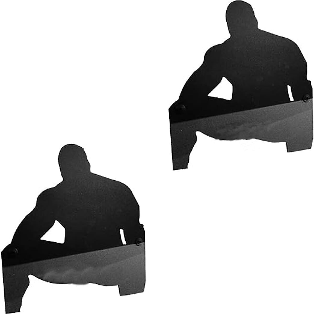 Hmango Keychain Holder with Big Thoughts,Barry Wood Key Holder-Stylish and Practical Organizer for Your Keys, Funny Wall Hanging Art for Bedroom Door. (2PC-Black-6inch)