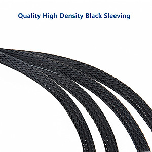 Molex to 3Pin/4Pin Fan Adapter, 12V PC Fan Adapter 4Pin Molex to 4 PWM Splitter Sleeved Braided Cable UIInosoo for 3 Pin or 4 Pin Computer PC Case Fan Power Supply 11 inch