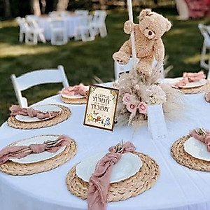The Pooh Bear Baby Shower Decorations, Table Sign/Gender Reveal/BIrthday Party Table Decorations 6 Pcs