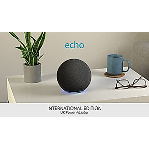 Echo (4th generation) International Version | With premium sound, smart home hub and Alexa | Charcoal