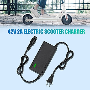 42v 2a Scooter Battery Charger 3 Prong Fast Smart for 36V Electric Device Lithium Battery(Airline Head) Universal Charger Electric Scooter Battery Charger