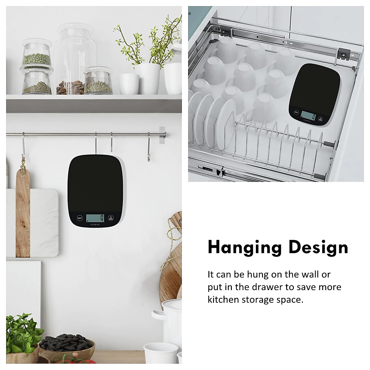 NUTRI FIT Digital Food Scale Kitchen 0.1oz, Coffee Scale, Weighing for Ounces and Grams Accurate for Weight Loss, Baking, Dieting, Keto Cooking, Meal Prep