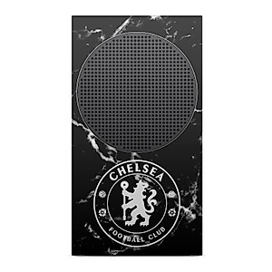 Head Case Designs Officially Licensed Chelsea Football Club Black Marble Mixed Logo Vinyl Sticker Gaming Skin Decal Cover Compatible With Xbox Series S Console