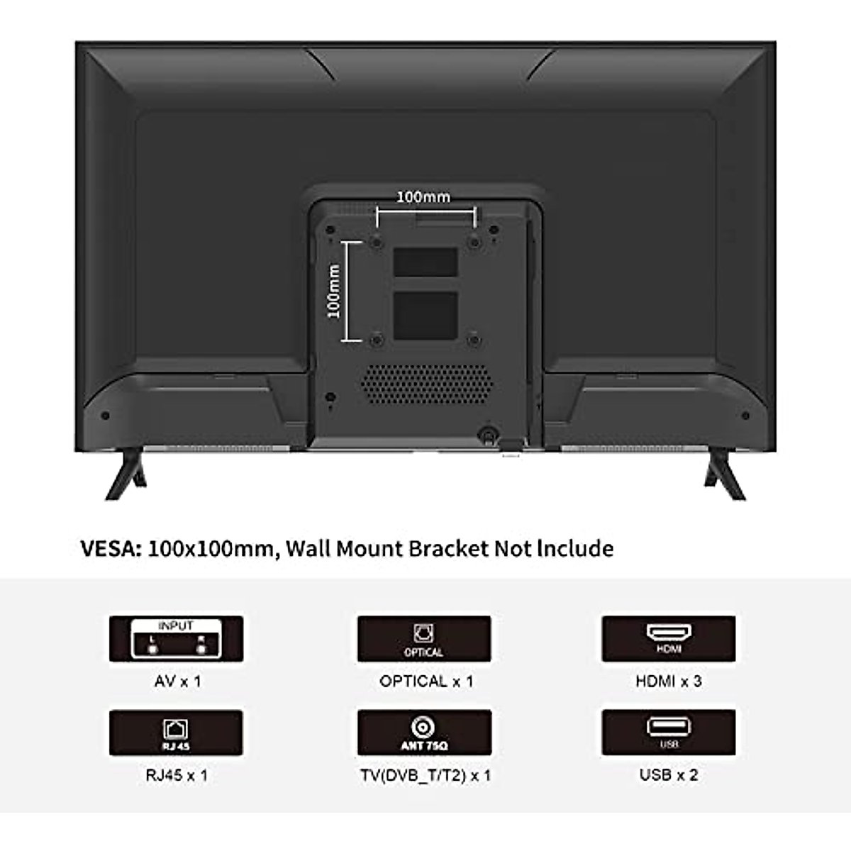 Sansui 32-Inch 720p HD LED Android Smart TV (S32V1HA) with Built-in HDMI, USB, High Resolution, Digital Noise Reduction, Dolby Audio, Thin Frame Design with Xtrasaver Large Microfiber Cleaning Cloth