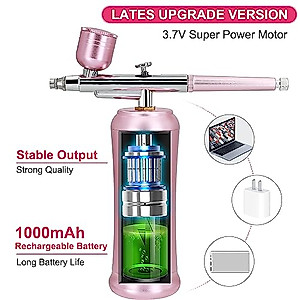 Airbrush Kit with Compressor (Pink-01)