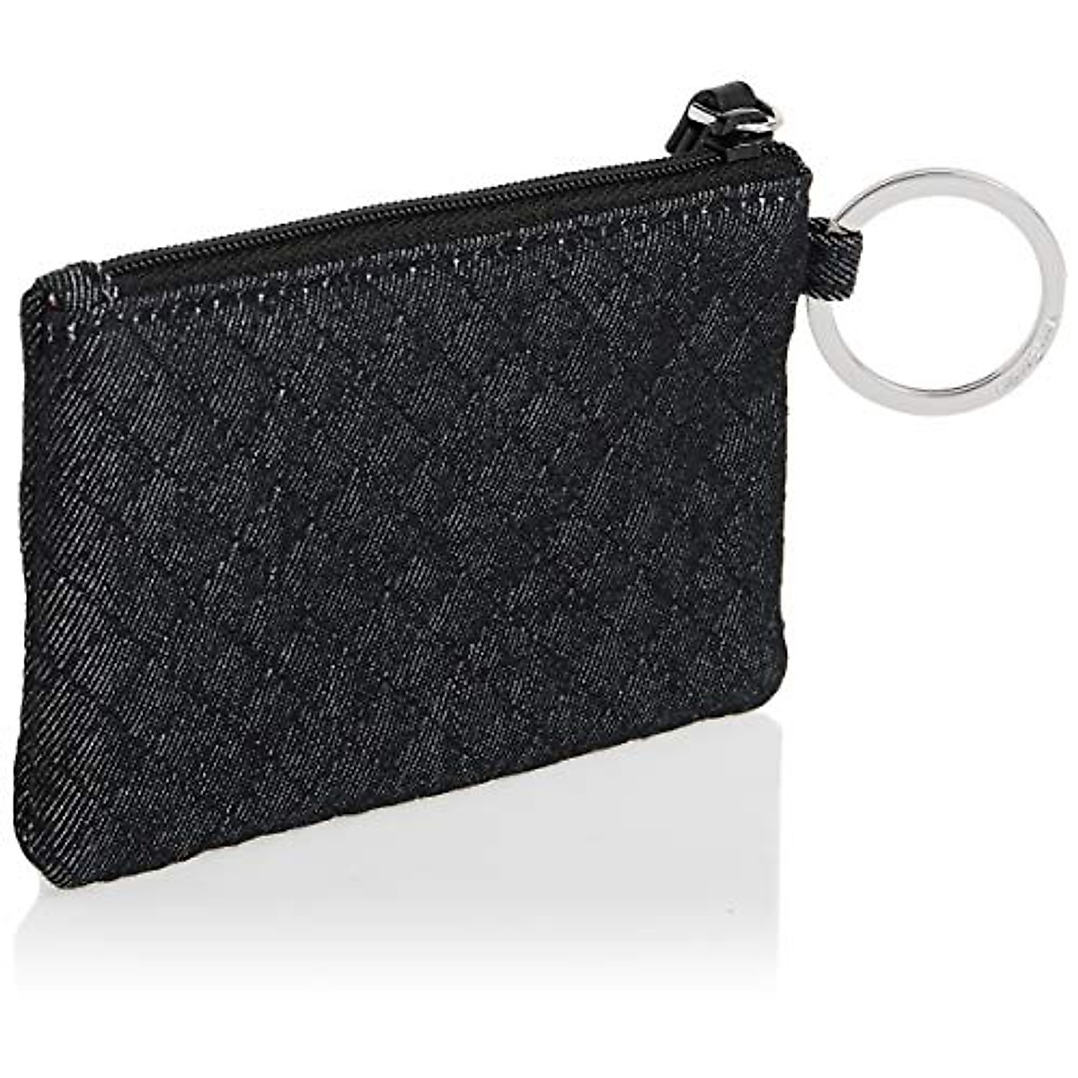 Vera Bradley Women's Denim Zip ID Case Wallet, Navy, One Size