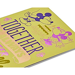 American Greetings Romantic Birthday Card (Mickey and Minnie Mouse)