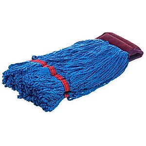 Carlisle FoodService Products CFS 36942014 Loop End Microfiber Mop, 12" H, 5" W, 20" L, Microfiber, Medium, Blue (Pack of 12)