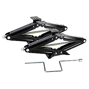 Quick Products QP-RVJ-S24 RV Stabilizing and Leveling Scissor Jack, 5,000 lbs. Max, 24" - Pair, Silver