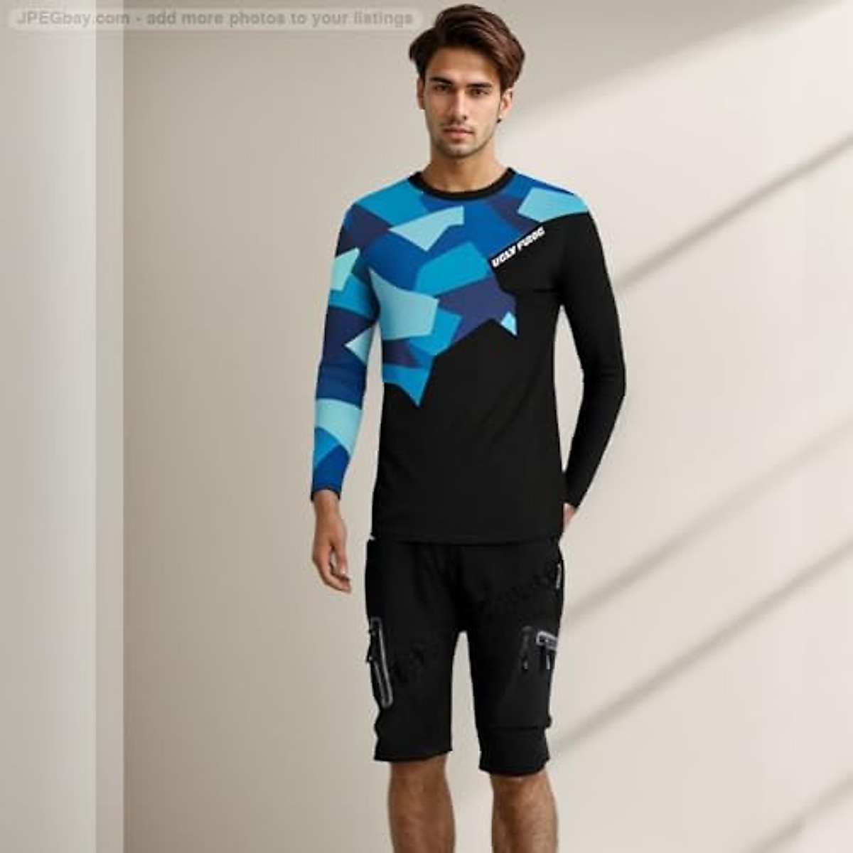 UGLY FROG Designs Cycling MTB Bicycle Mountain Bike Jersey Shirt for Men, Sprint & Symmer Baseball Jersey Long Sleeve