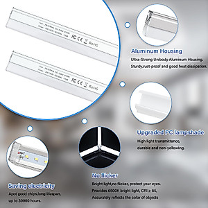 ALLYES Hexagon Garage Lights, LED Aluminum Hex Ceiling Lights, 8500LM 6500K 63W Super Bright Honeycomb LED Lights for Garage Gym Shop Barber Car Dealers