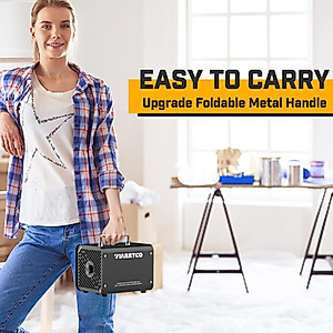 VIARRTCO Ozone Machine Generator 30000mg/h - 6000+ Sq. Ft. Ozone Machine Odor Removal for Home and Car with 120min timer All Metallic Black