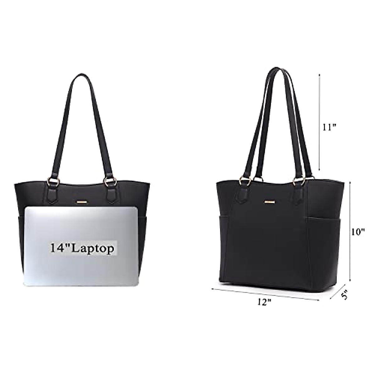 Tote Handbags for Women Purse and Wallet Set Large Shoulder Bags Crossbody Purses Satchel Black