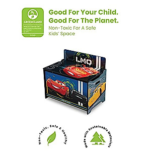 Delta Children Deluxe Toy Box, Disney/Pixar Cars