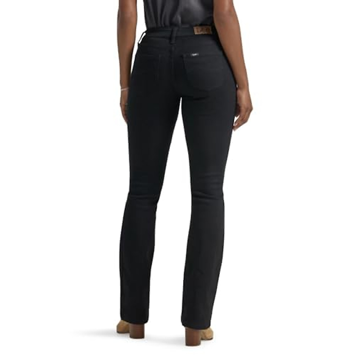 Lee Women's Legendary Mid Rise Bootcut Jean Black 12