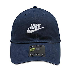 Nike Men's/Unisex Heritage 86 Hat (Obsidian Blue/White)