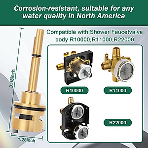 RP51919 6-Setting Diverter Cartridge for Delta Faucet Valve Body R11000, R22000, R10000-unbx, R10000-unbxhf, R10000-unws,Series - Brass Faucet Diverter Cartridge, No Leakage
