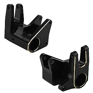 ZXYRC Black Brass Front Axle Link Mount for Axial SCX10 PRO 1/10 RC Crawler Upgrade Counterweight Part,64.6g (Front Axle Link Mount)