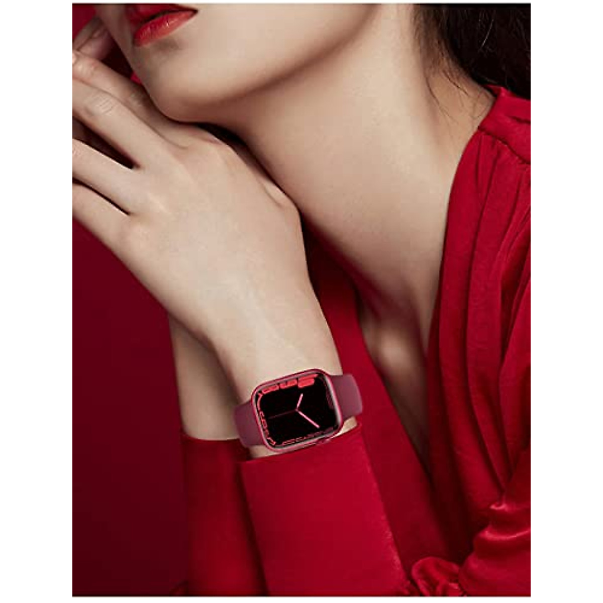 Compatible for Apple Watch Band 38mm 40mm 41mm Women Men, Soft Silicone Sport Band Strap for iWatch Bands Series 9 8 7 6 5 4 3 2 1 SE, 15Pack