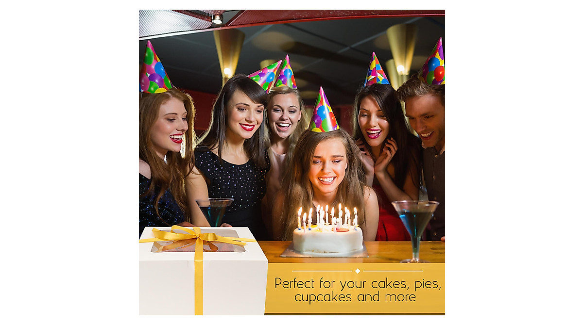 BELMAKS 10 Inch Cake Box Set for Perfect Gift Wrapping