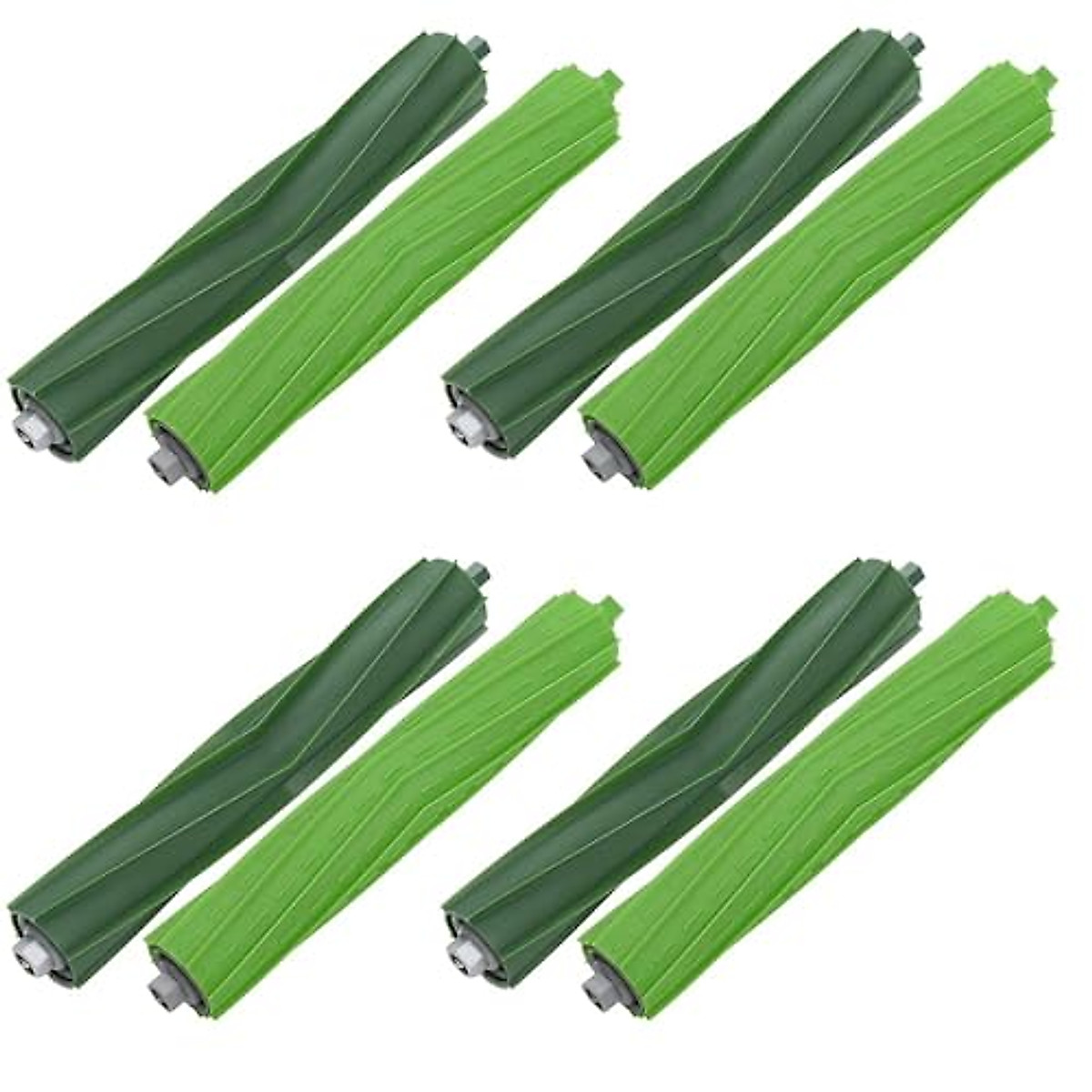 LOVECO 4 Set Replacement Rubber Brush Compatible for iRobot Roomba E Series E5 E6 i Series i7 i7+ i8 i8+ i1 i1+ i2 i3 i3+ i4 i4+ i6 J Series j5 j6 j7 j8 Robotics, Multi-Surface Rubber Roller Brush