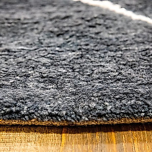 Westside Market Moroccan Gray Rug Handmade Area Rug 100% Wool, 8' x 10'