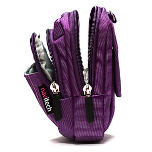 Navitech Purple Digital Camera Case Bag Compatible with Canon PowerShot SX620 HS Compact Camera