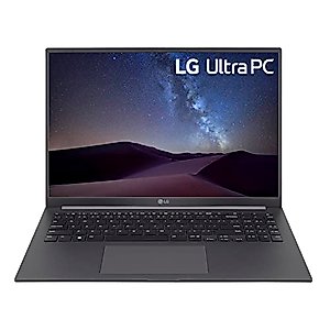 LG UltraPC 16U70Q Thin and Lightweight Laptop, 16” (1920 x 1200) Anti-Glare IPS Display, Ryzen 7 Processor, 16GB Memory – 512GB Solid State Drive, WiFi 6, Windows 11, Gray
