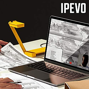 IPEVO DO-CAM Creator's Edition Portable & Compact Ultra HD 8MP USB Camera for Professional Visual Presentations and Communication — Webcam for Conference Calls, Distance Learning, Remote Work.