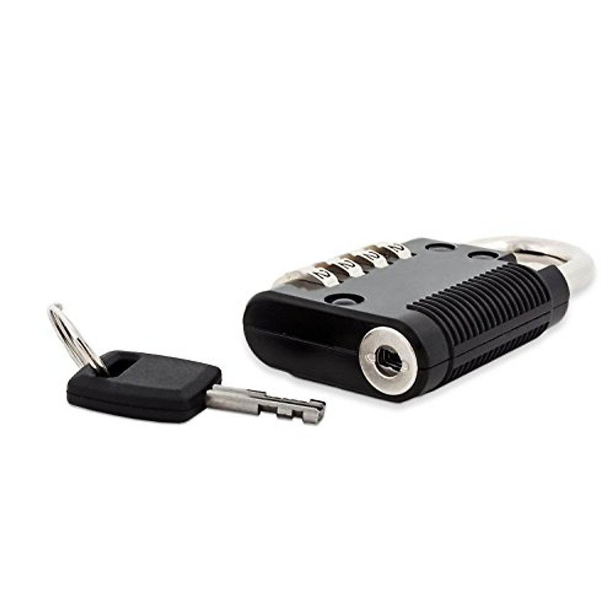 FJM Security SX-575 Locker Combination Padlock with Key Override and Code Discovery, Black