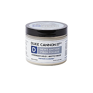 Duke Cannon News Anchor Fiber Pomade - Strong Hold, Natural Matte Finish - 4.6 oz