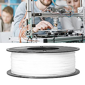 1.75mm PLA Print Filament, 3D Printer Filament Good Adhesion High Accuracy Smokeless Low Shrinkage Strong Toughness 1kg Spool for Industrial Devices(Transparent)