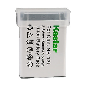 Kastar Decoded Battery for Canon NB-13L NB13L CB-2LH and Canon PowerShot G5 X, PowerShot G7 X, G7 X Mark II, PowerShot G9 X, G9 X Mark II, PowerShot SX620 HS, SX720 HS, SX730 HS, G1 X Mark III Camera