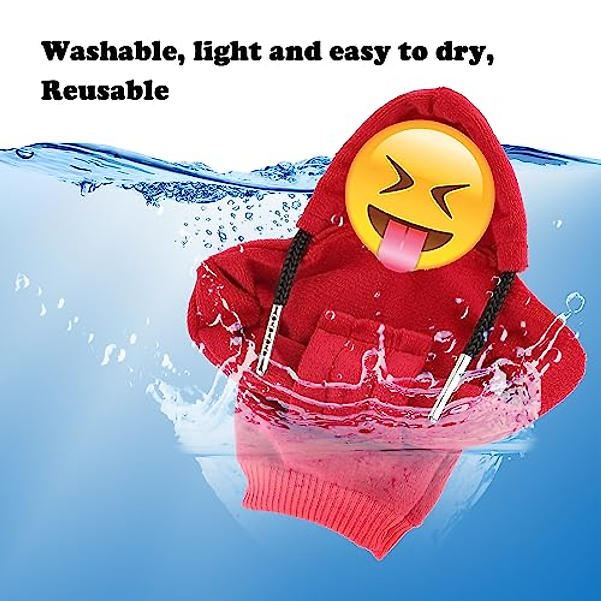 OFBAND Gear Shift Knob Cover,Automotive Interior Accessories Shift Knobs Fashionable Hooded Shirt Car Shifter Knobs Cover Trim,Universal fit Shift knob Cover Car Interior Decor Accessories(Red)