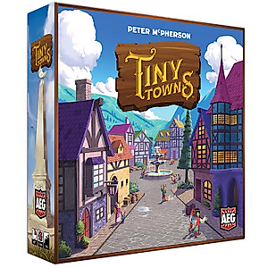 AEG Tiny Towns - Award-Winning Board Game, Base Set, 1-6 Players, 45-60 min Play Time, Strategy Board Game for Ages 14 and Up, Cleverly Plan & Construct a Thriving Town, Alderac Entertainment Group
