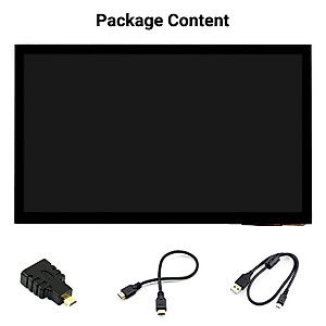 waveshare 10.1inch Capacitive Touch Screen LCD Compatible with Raspberry Pi 5/4B/3B+/3A+/2B/B+/A+/Zero/Zero W/WH/Zero 2W CM3+/4 1024×600, HDMI IPS 10-Points Touch Supports Windows/Jetson Nano