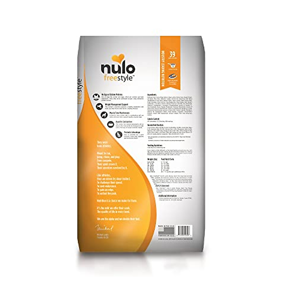 Nulo Freestyle Adult Trim Formula Dry Dog Food, Grain-Free Dog Kibble, Helps Promote Weight Management, With Healthy Digestive Aid BC30 Probiotic and L-Carnitine 26 Pound (Pack of 1)