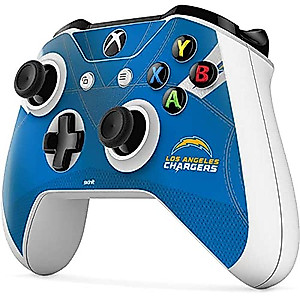 Skinit Decal Gaming Skin Compatible with Xbox One S Controller - Officially Licensed NFL Los Angeles Chargers Team Jersey Design