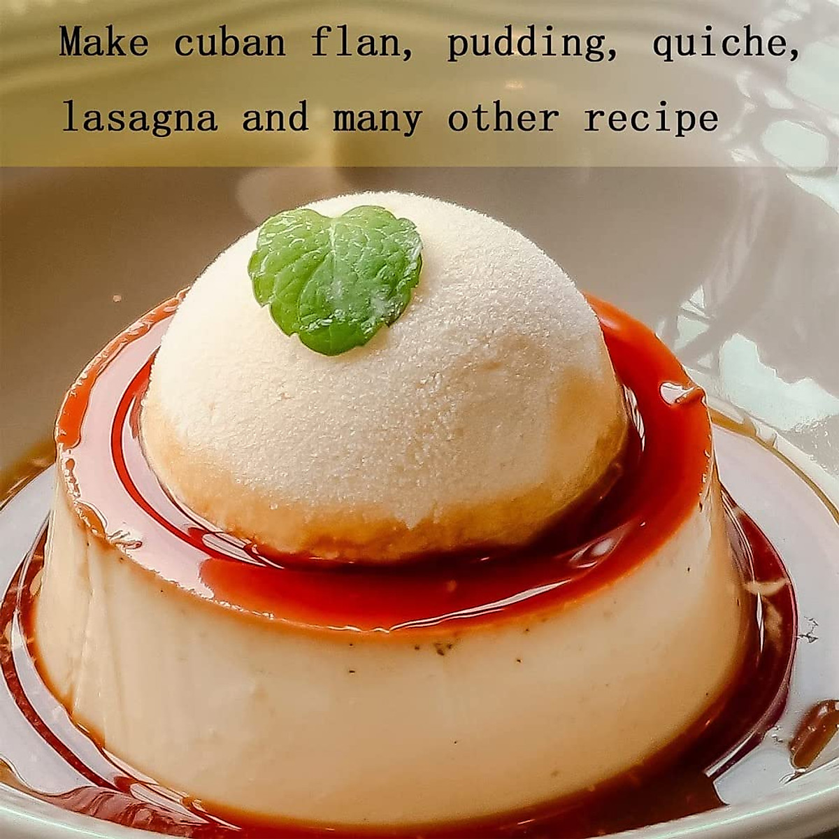 Trjgtas Stainless Steel Flan Mold 60, Compatible with 6 Qt (3 Qt, 8 Qt Avail), Mexican Design