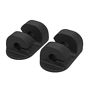 Scosche CMAA2-6PKRP Stick Em Adhesive Cable Management Clip Organizers (6-pk) Black