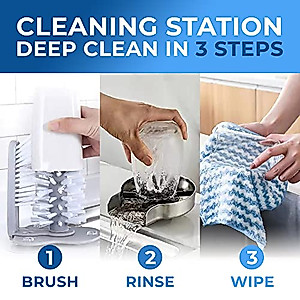 Automatic Glass Rinser For Kitchen Sink, Stainless Steel Sink Cup Washer, Baby Bottle Washer, Bar Cup Cleaner, Sink Attachment, Kitchen Sink Accessories