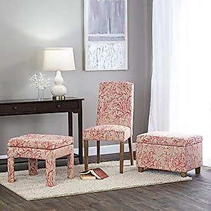 HomePop Parsons Classic Dining-Chairs, Single Pack, Coral